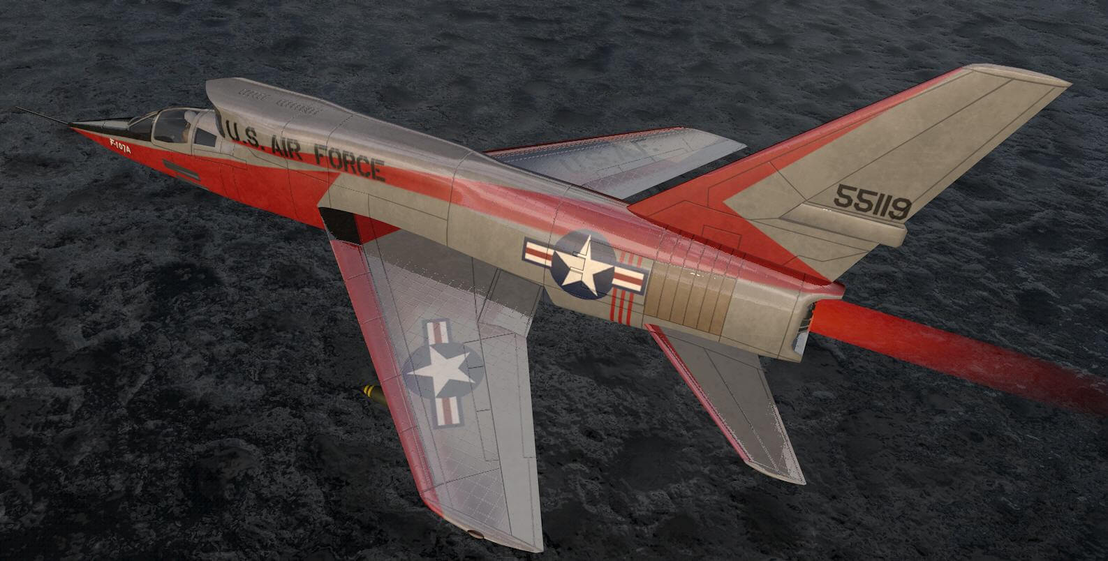 North American F-107A Ultra Sabre 3D Model by ChipBassChaos