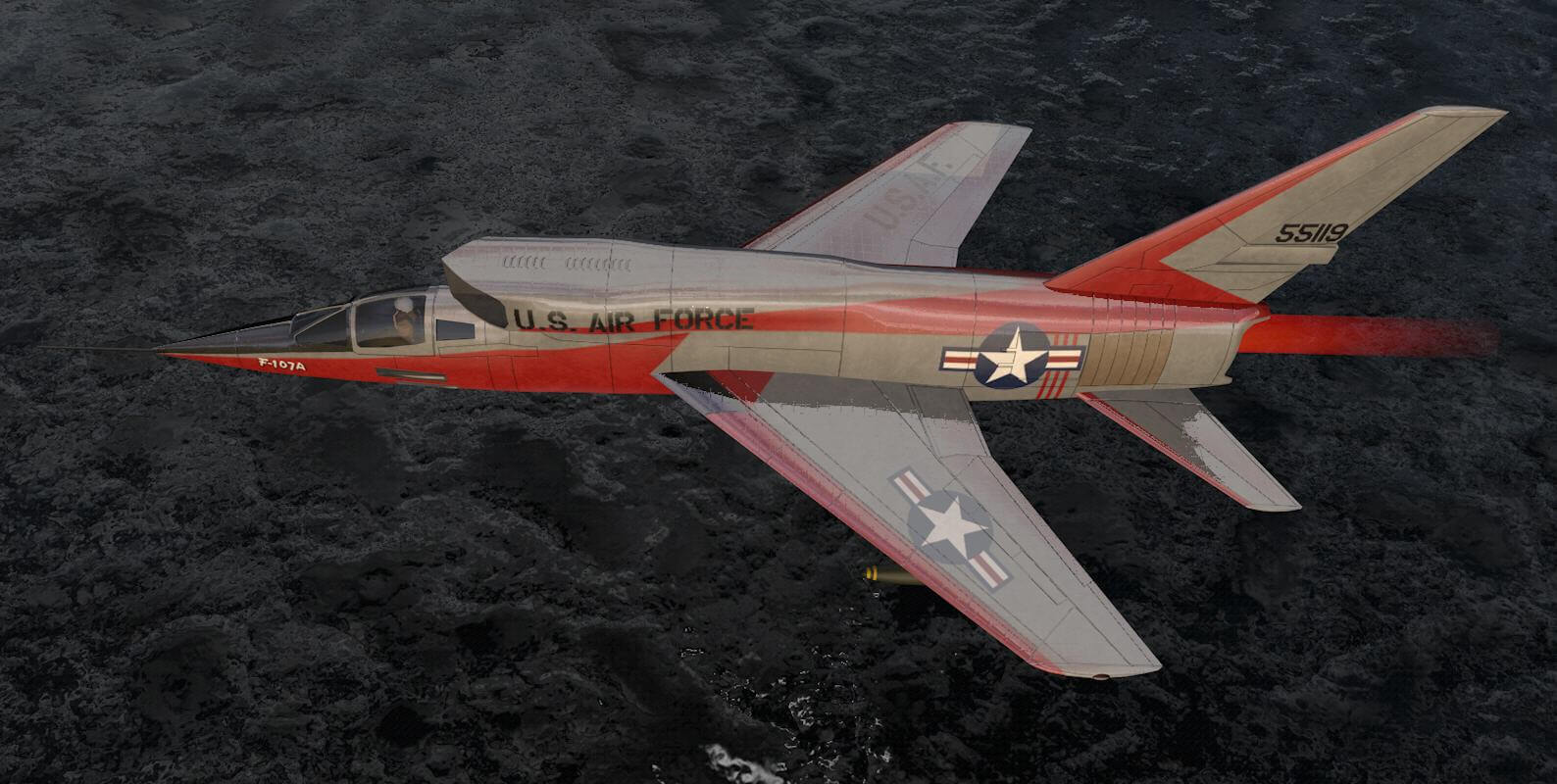 North American F-107A Ultra Sabre 3D Model by ChipBassChaos