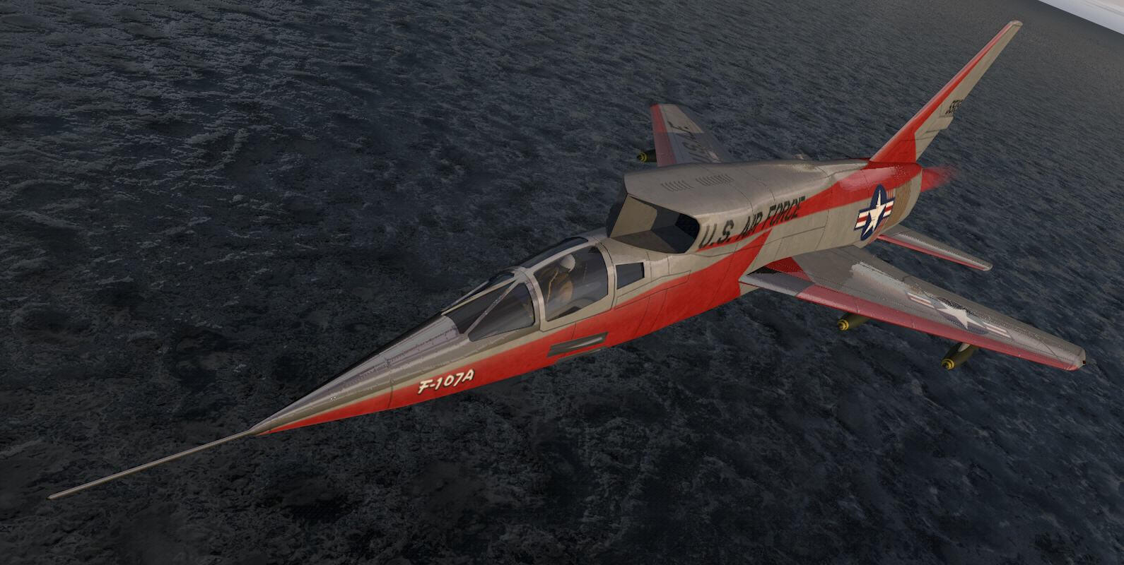 North American F-107A Ultra Sabre 3D Model by ChipBassChaos