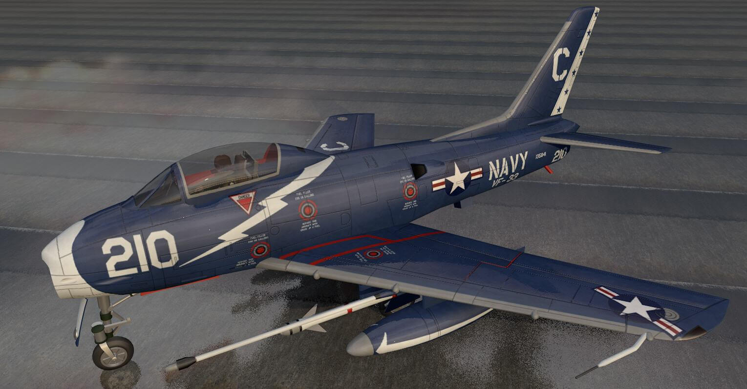 North American FJ-3 Fury 3D Model by ChipBassChaos