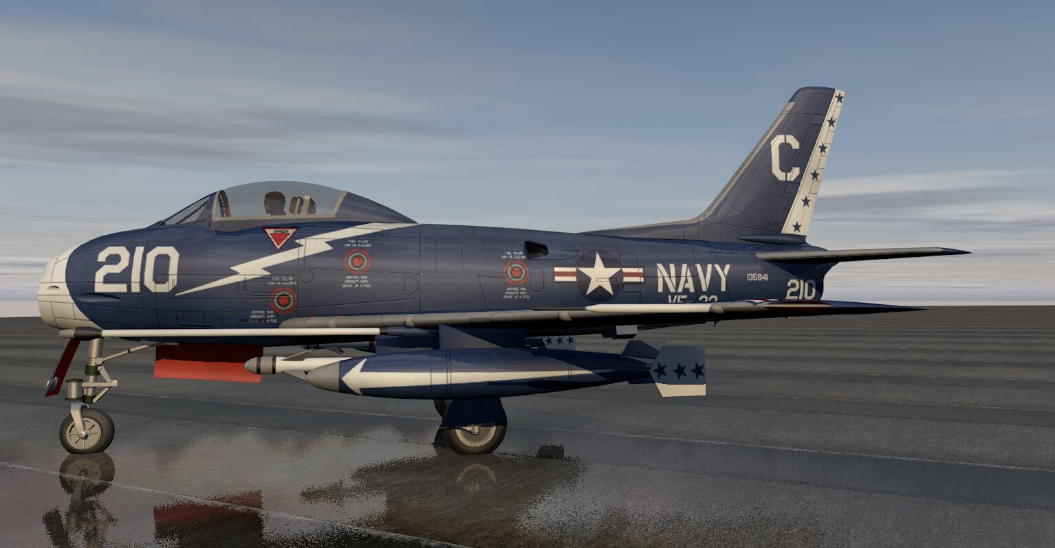 North American FJ-3 Fury 3D Model by ChipBassChaos