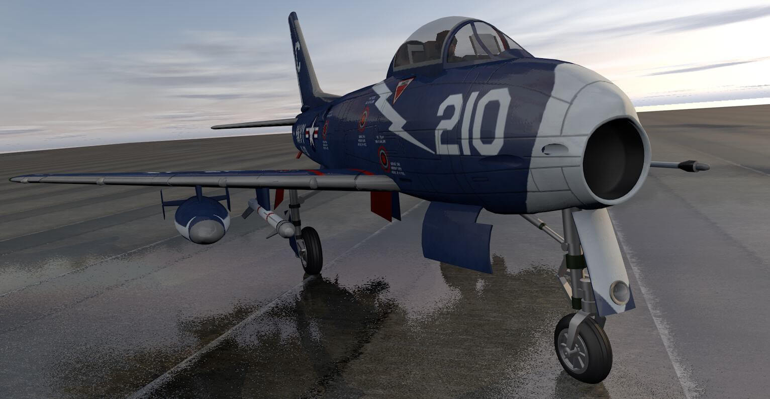 North American FJ-3 Fury 3D Model by ChipBassChaos