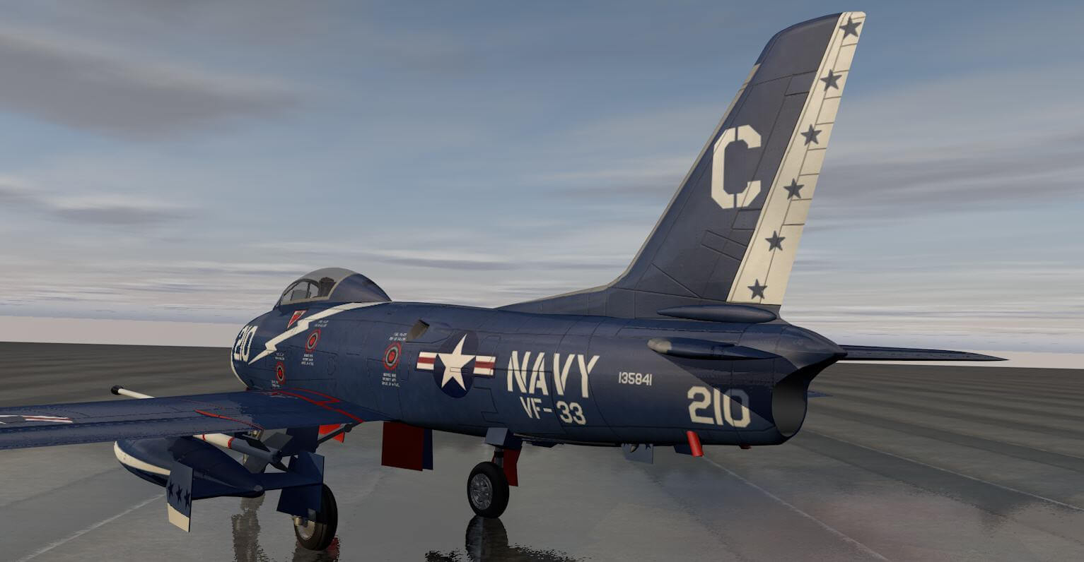 North American FJ-3 Fury 3D Model by ChipBassChaos