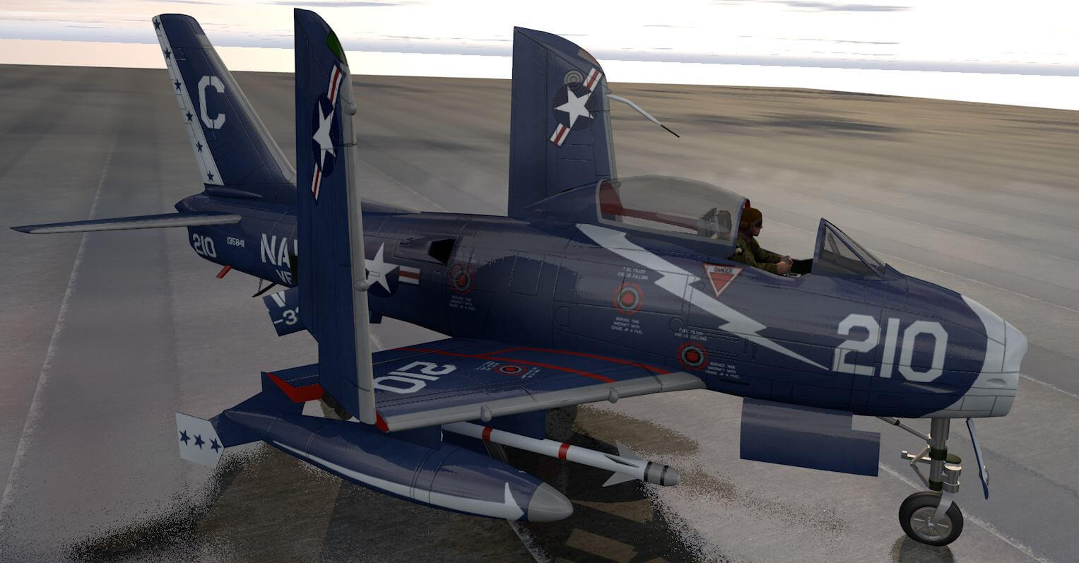 North American FJ-3 Fury 3D Model by ChipBassChaos