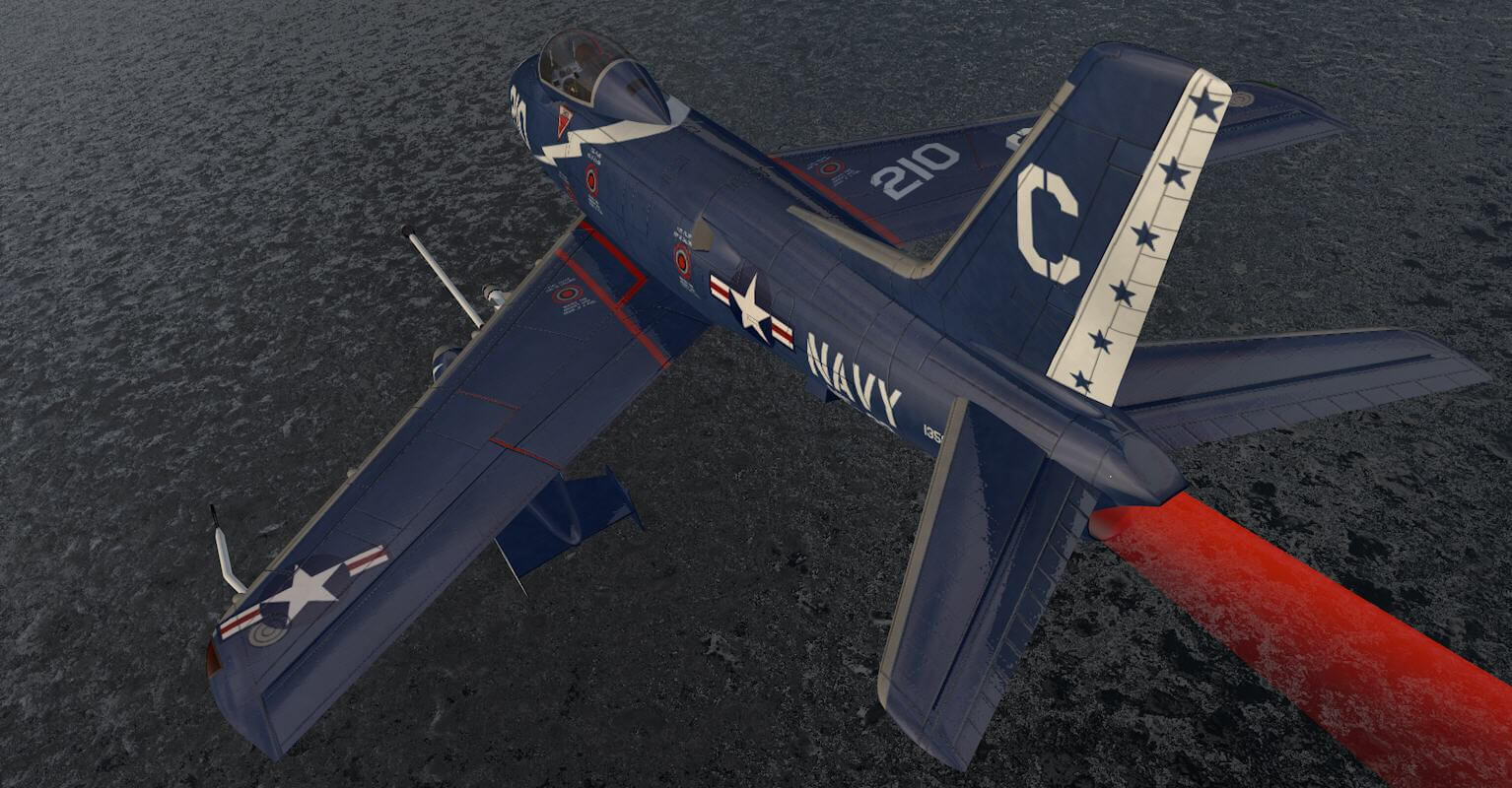 North American FJ-3 Fury 3D Model by ChipBassChaos