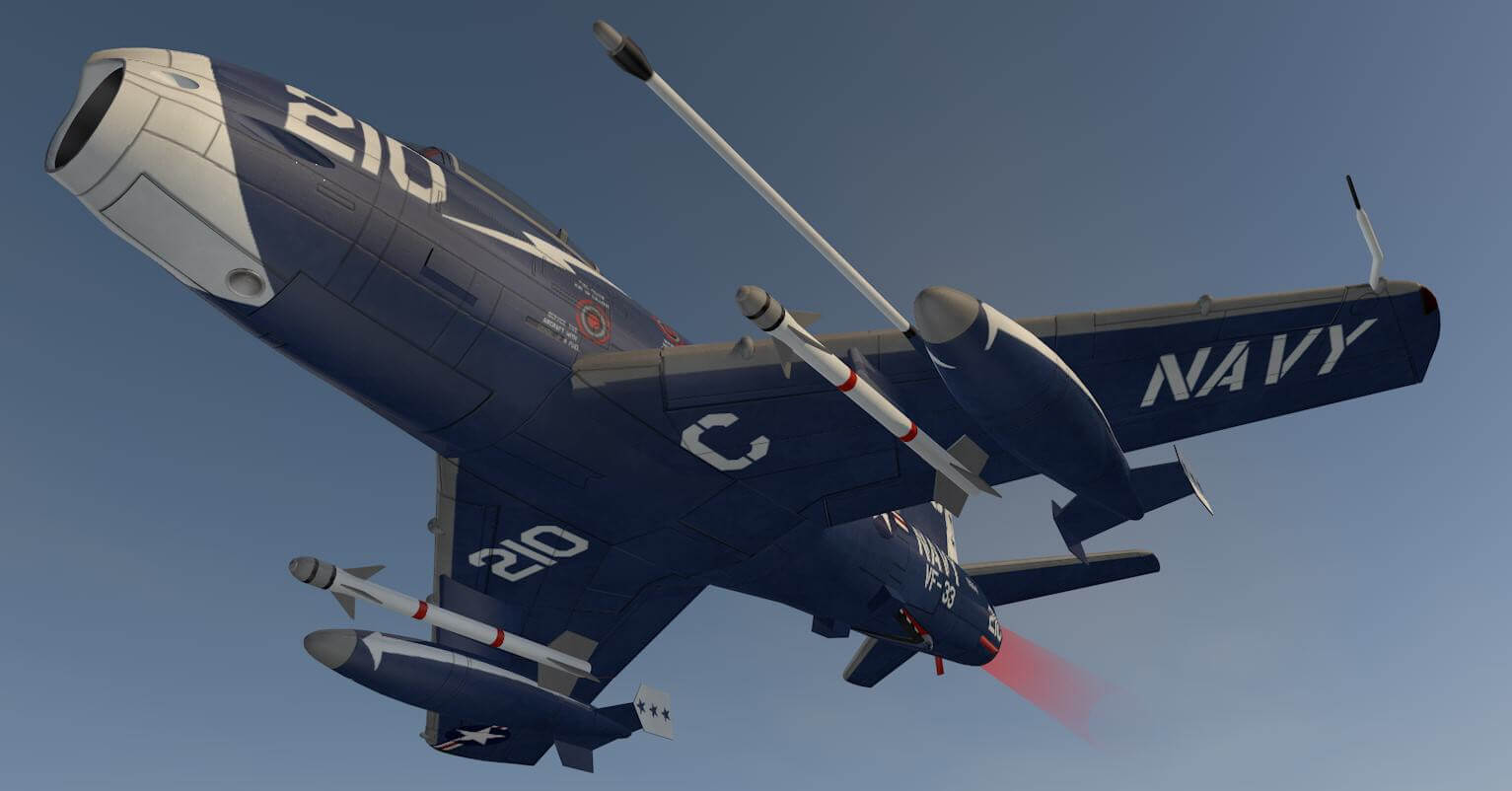 North American FJ-3 Fury 3D Model by ChipBassChaos