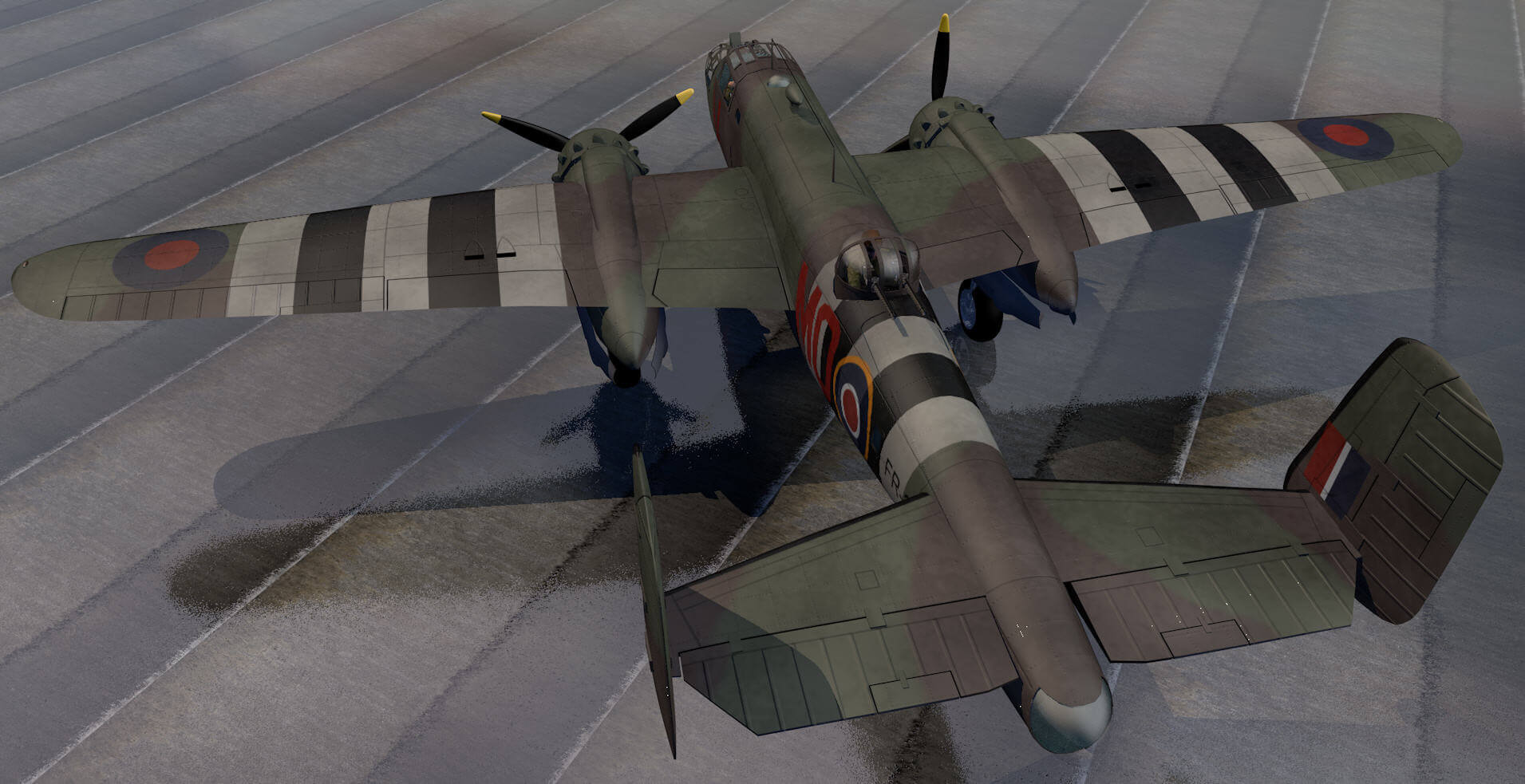 North American Mitchell Mk-2 (RAF) 3D Model by ChipBassChaos