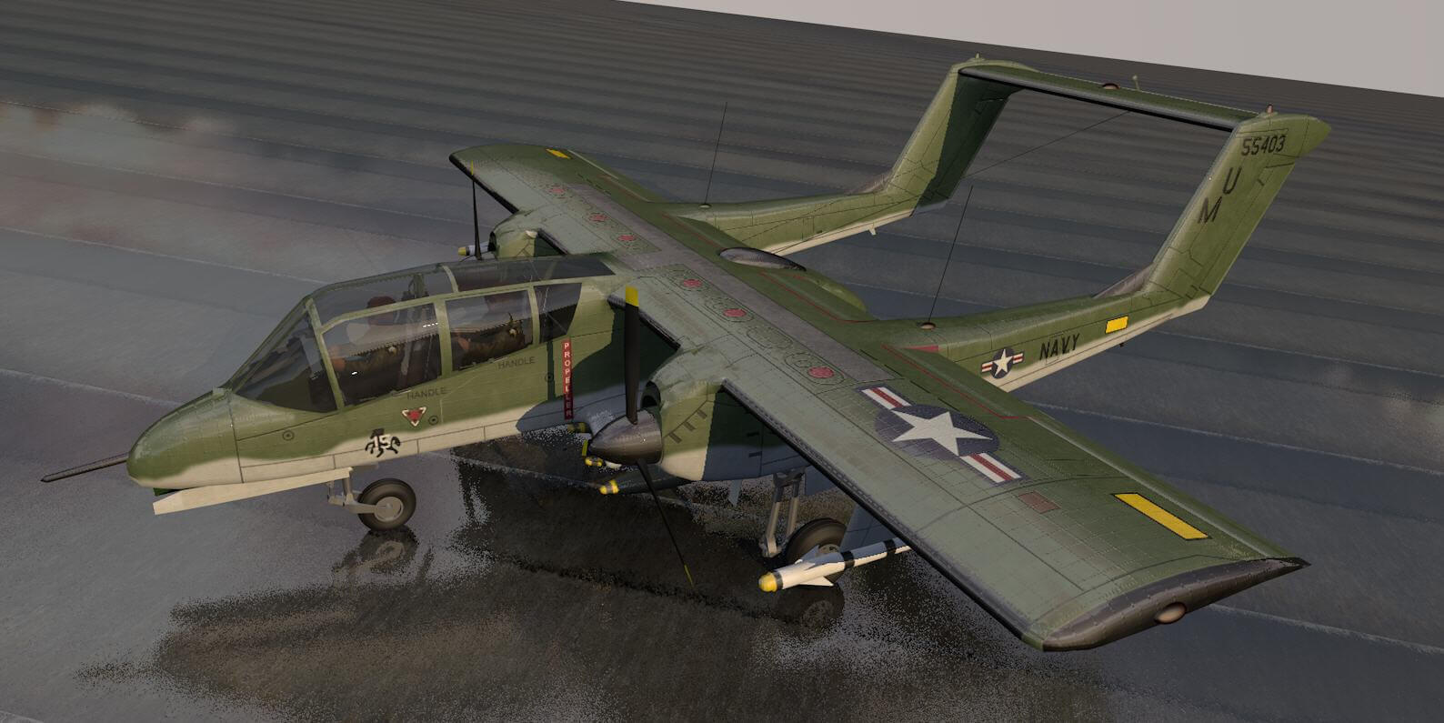 North American Rockwell OV-10 Bronco 3D Model by ChipBassChaos