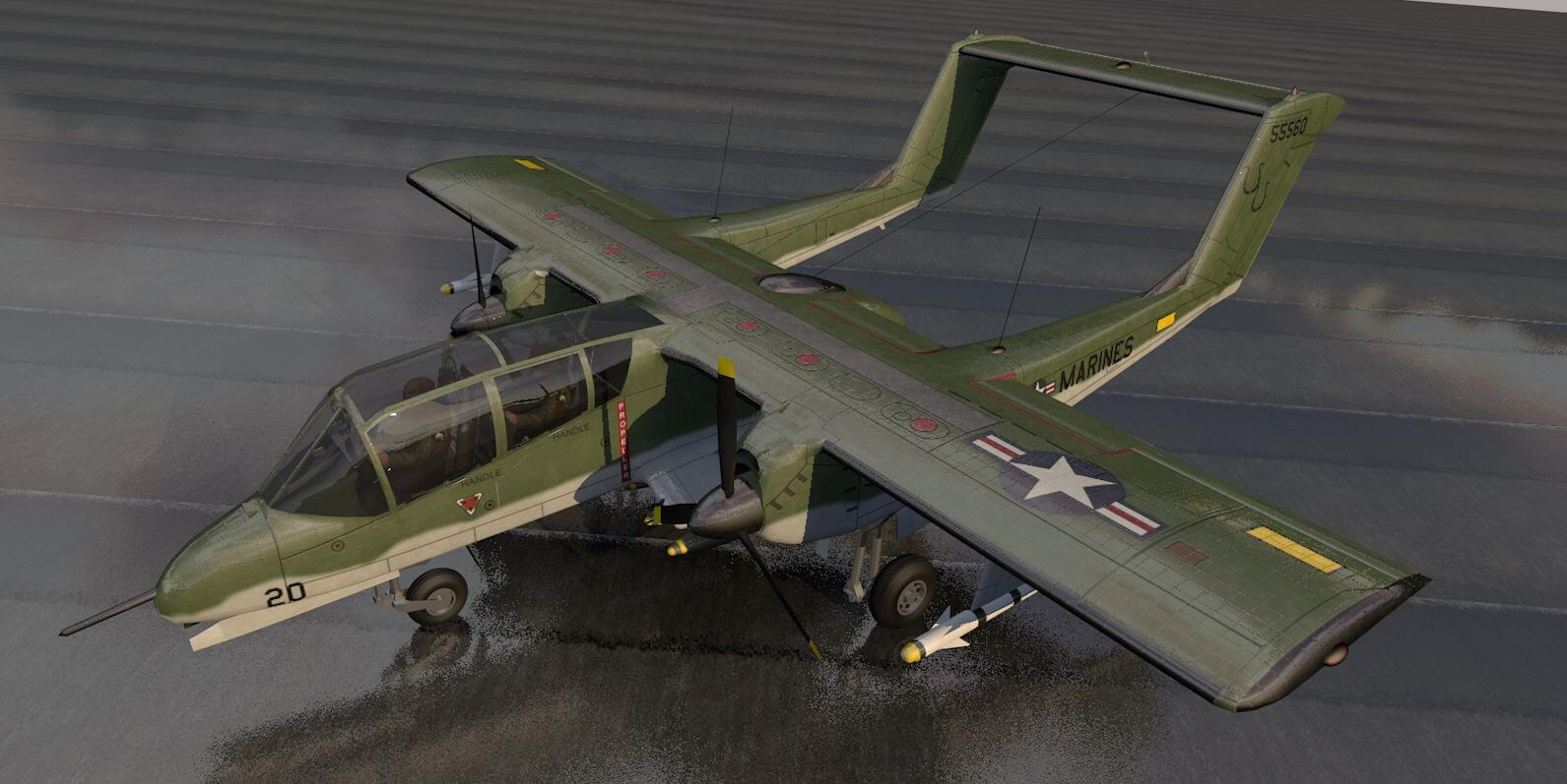 North American Rockwell OV-10 Bronco 3D Model by ChipBassChaos