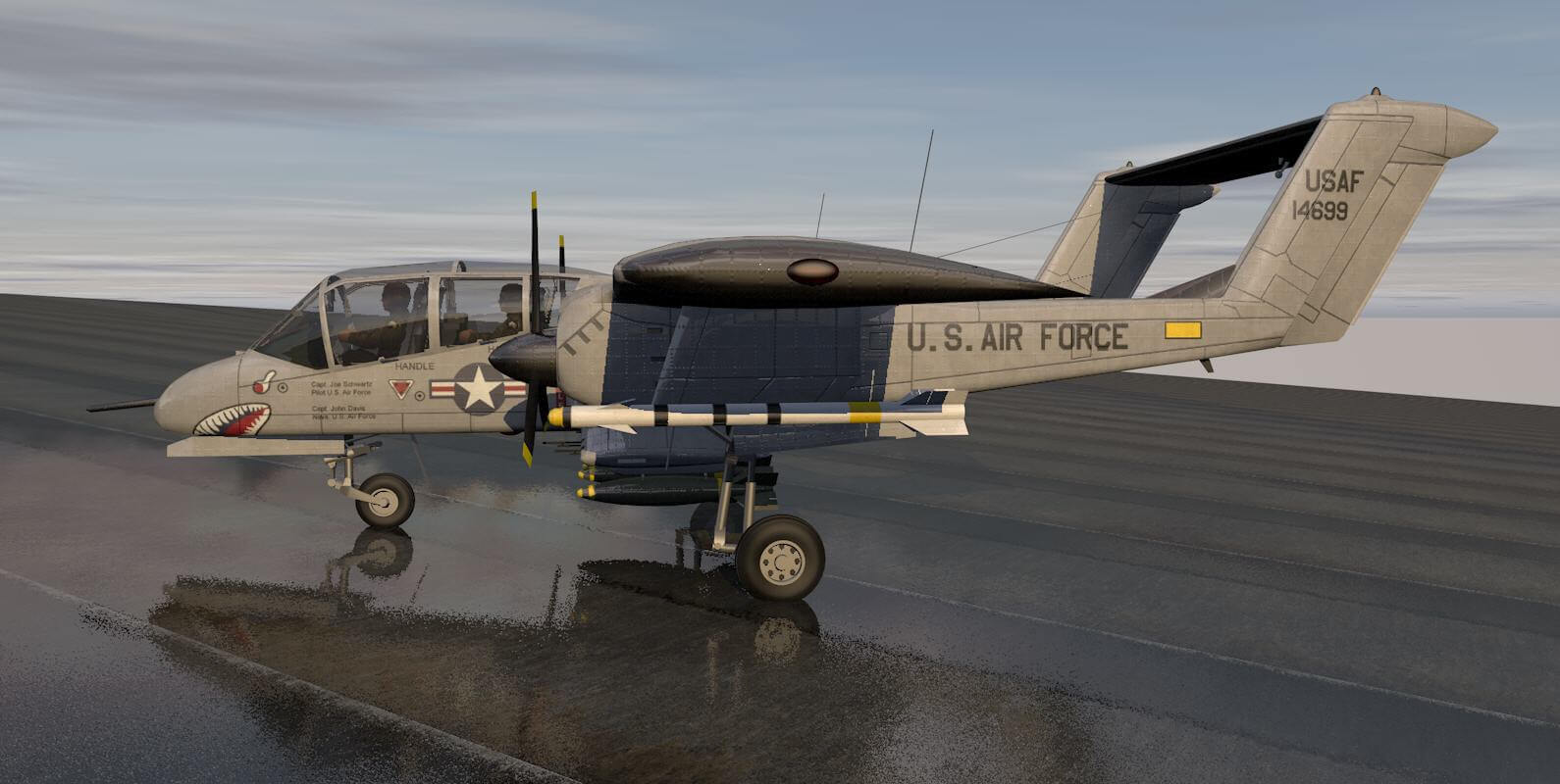 North American Rockwell OV-10 Bronco 3D Model by ChipBassChaos