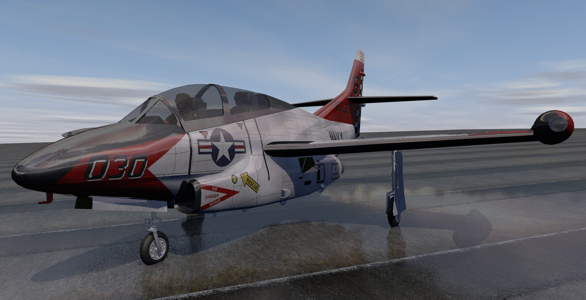 North American T-2 Buckeye 3D Model by ChipBassChaos
