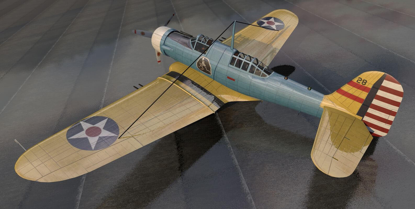 Northrop A-17A Nomad 3D Model by ChipBassChaos