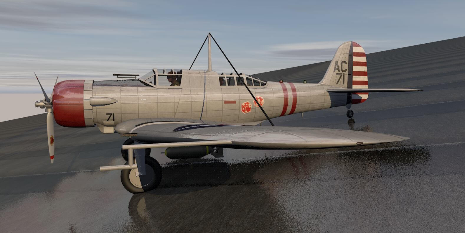 Northrop A-17A Nomad 3D Model by ChipBassChaos