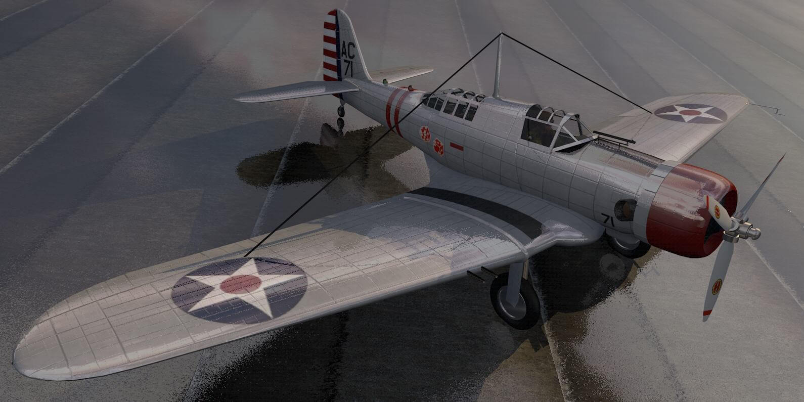 Northrop A-17A Nomad 3D Model by ChipBassChaos