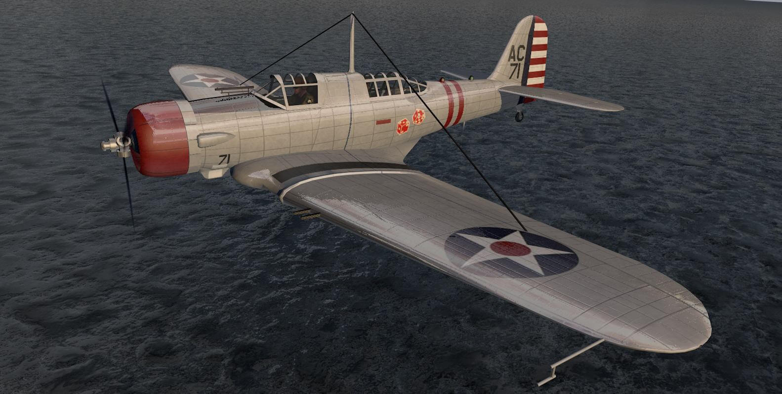 Northrop A-17A Nomad 3D Model by ChipBassChaos