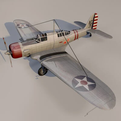 Northrop A-17A Nomad 3D Model by ChipBassChaos