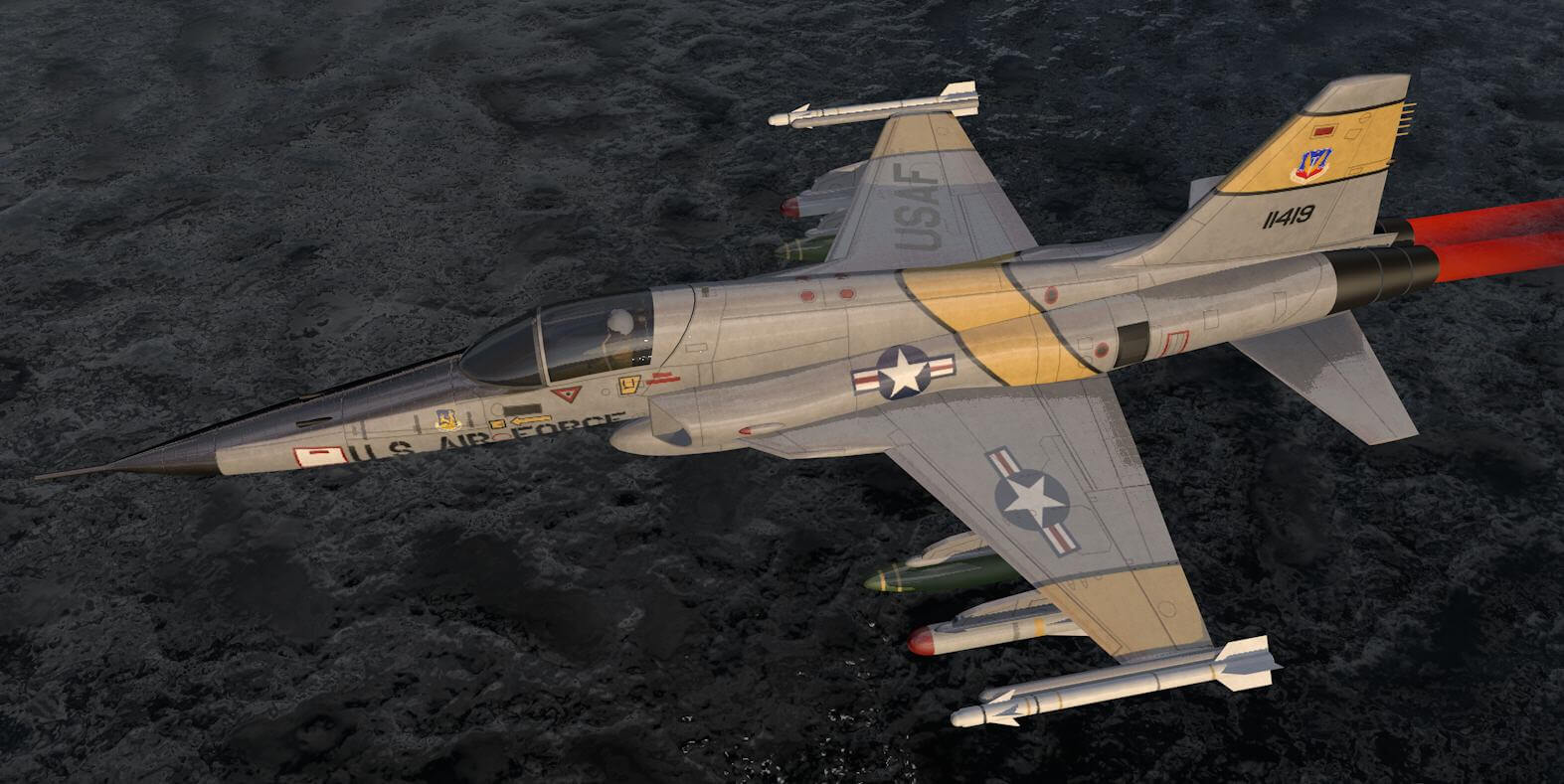 Northrop F-5E Tiger II 3D Model by ChipBassChaos