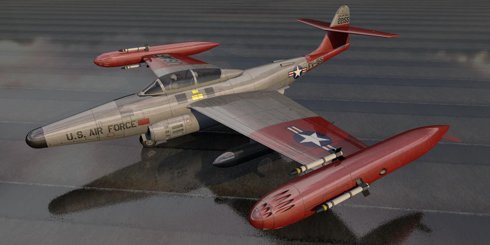 Northrop F-89 Scorpion 3D Model by ChipBassChaos