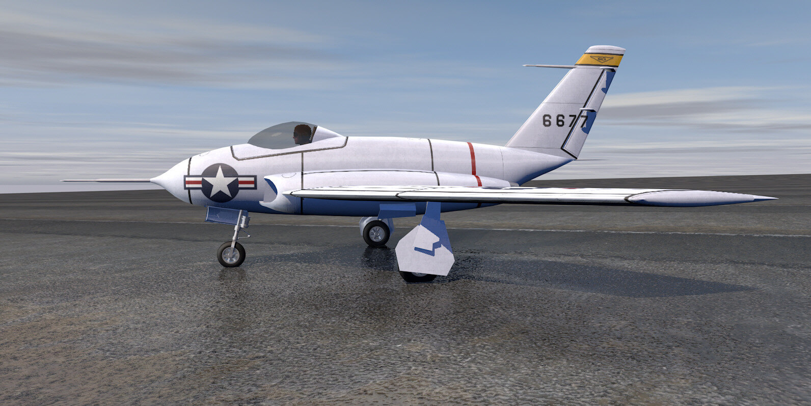 Northrop X-4 Bantam 3D Model by ChipBassChaos
