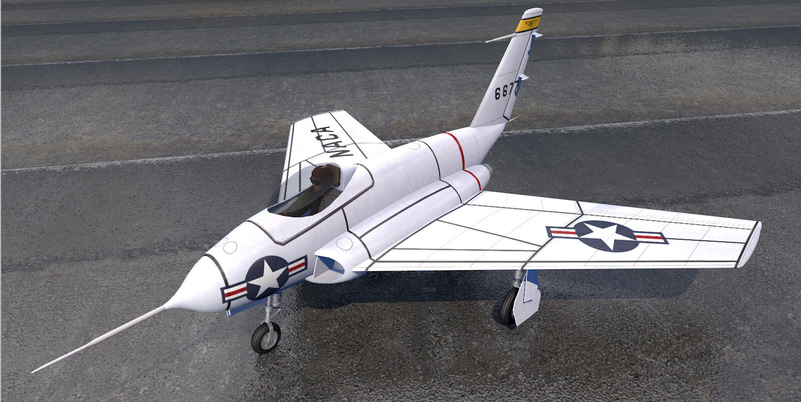 Northrop X-4 Bantam 3D Model by ChipBassChaos