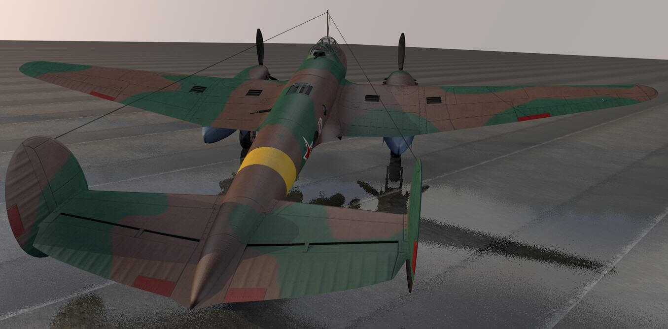 Petlyakov Pe-2B 3D Model by ChipBassChaos