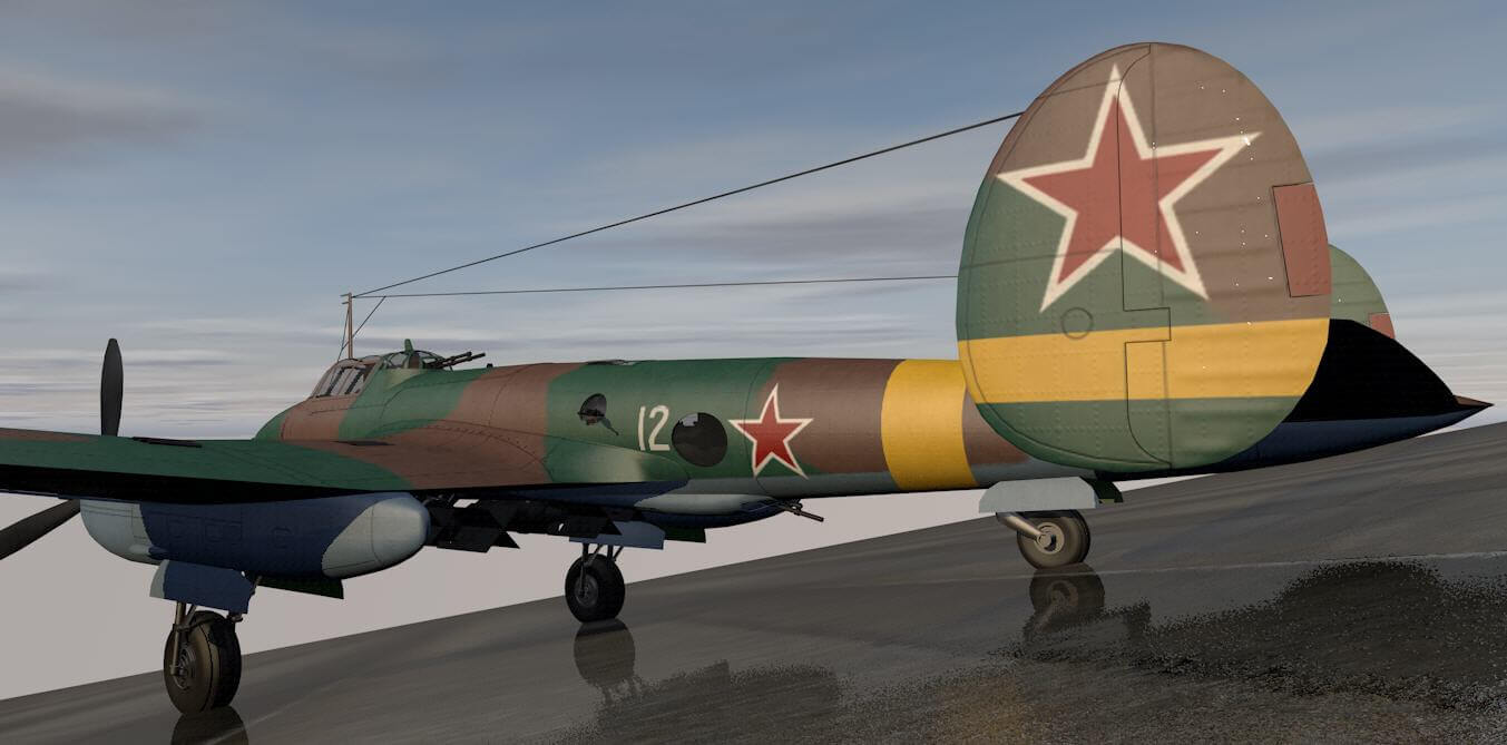 Petlyakov Pe-2B 3D Model by ChipBassChaos
