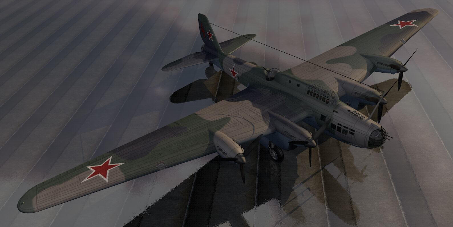 Petlyakov PE-8 - TB-7 or AN-42 3D Model by ChipBassChaos