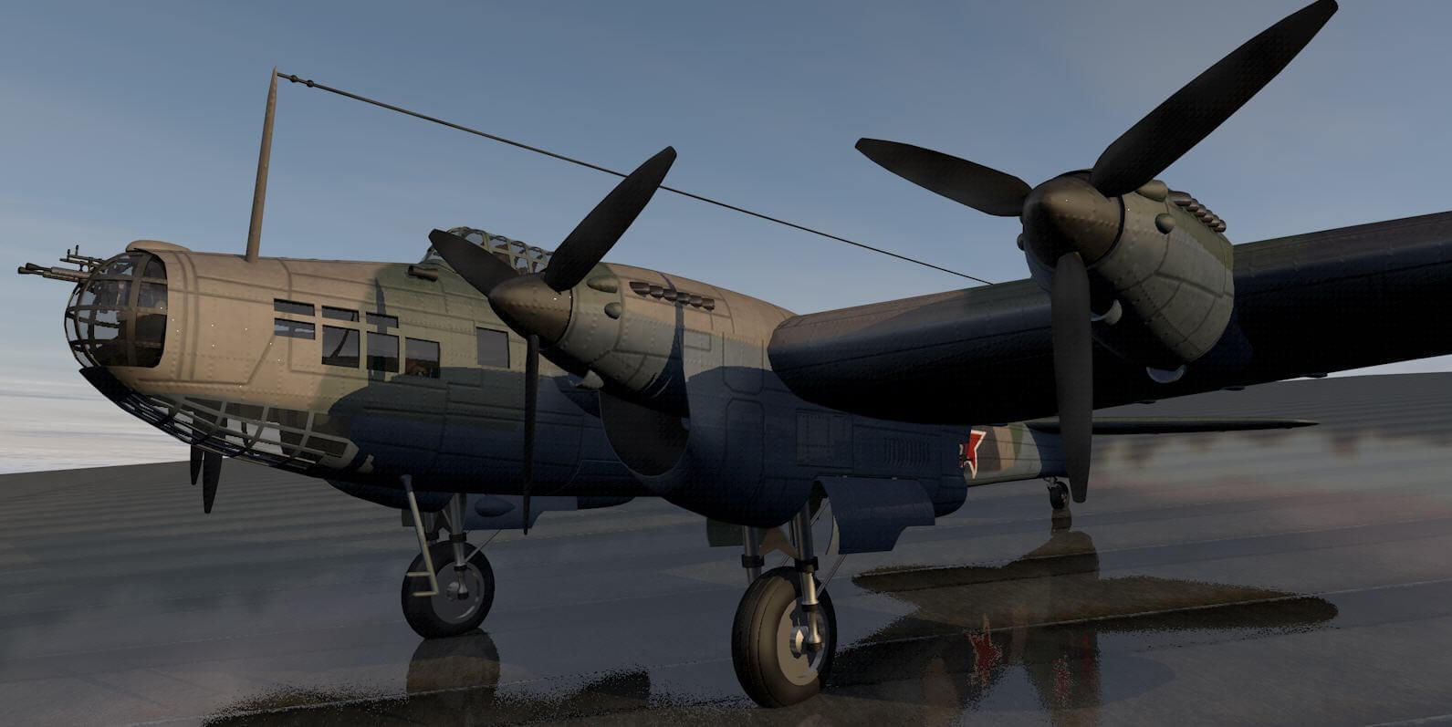 Petlyakov PE-8 - TB-7 or AN-42 3D Model by ChipBassChaos