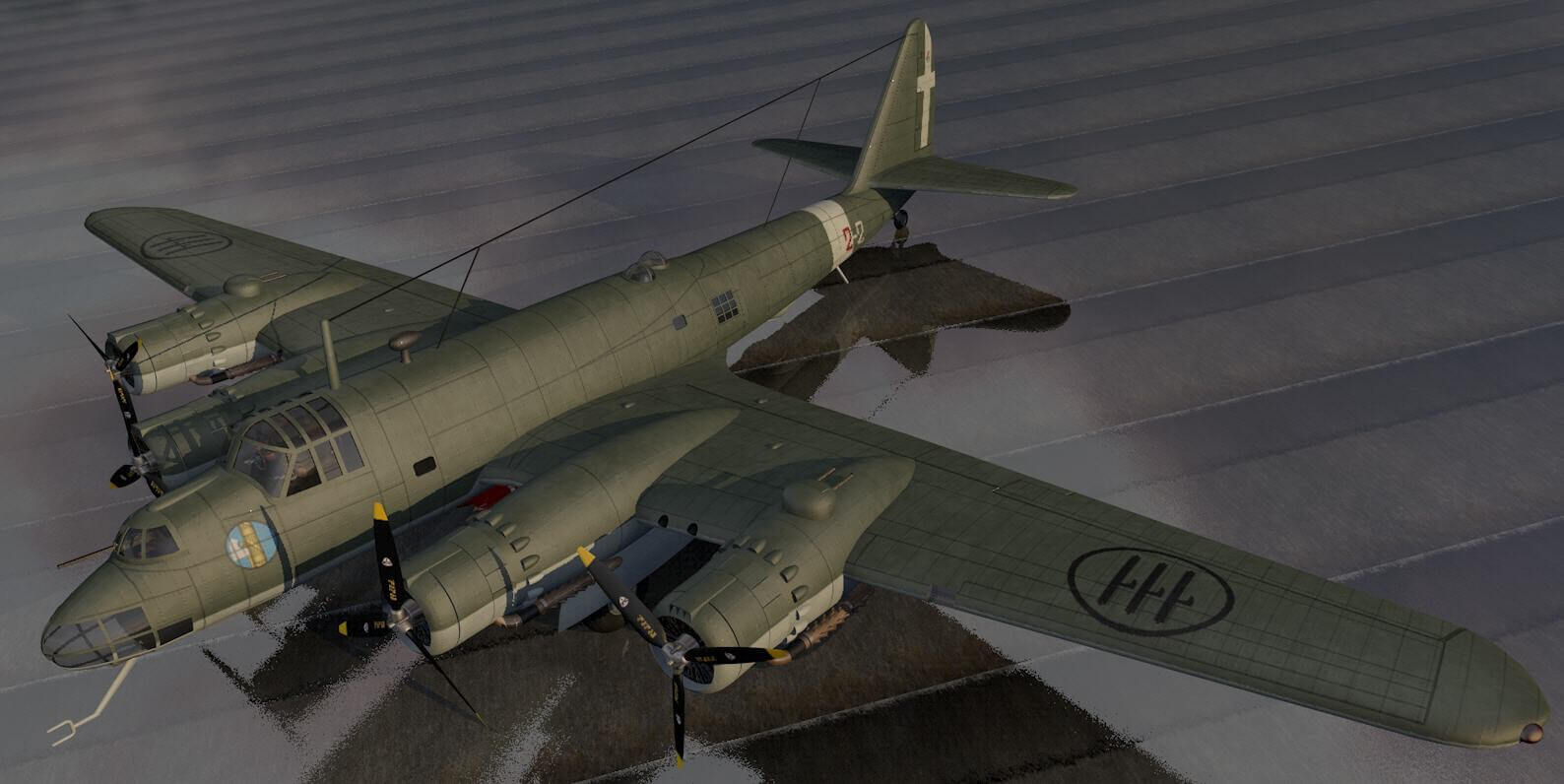 Piaggio P-108B Artigliere 3D Model by ChipBassChaos