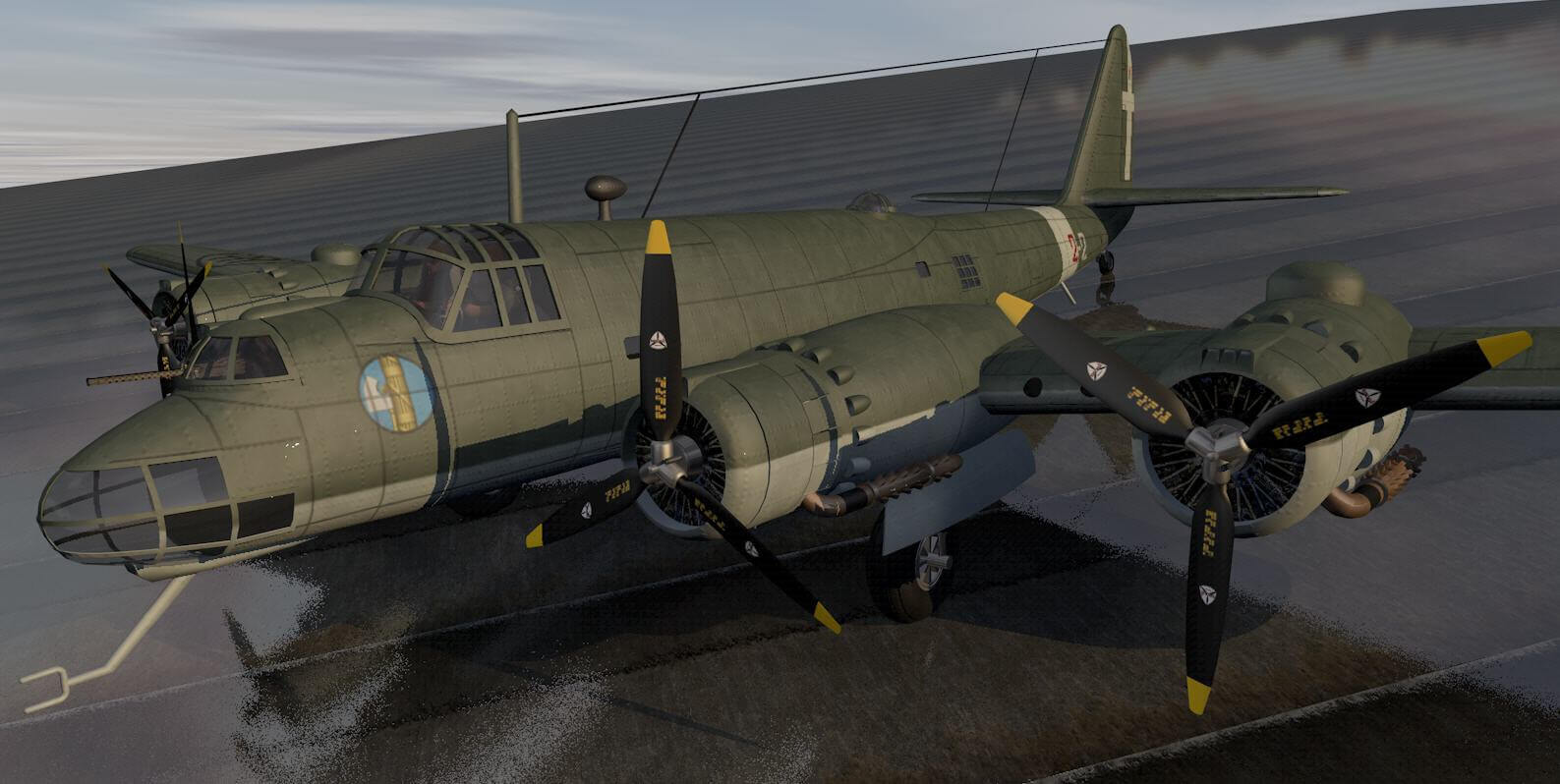 Piaggio P-108B Artigliere - 3D Model by ChipBassChaos