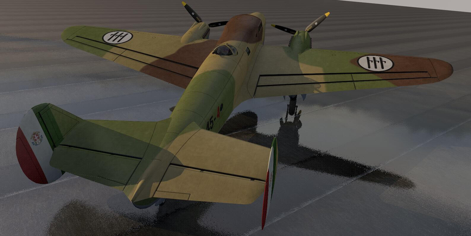 Piaggio P-32 3D Model by ChipBassChaos