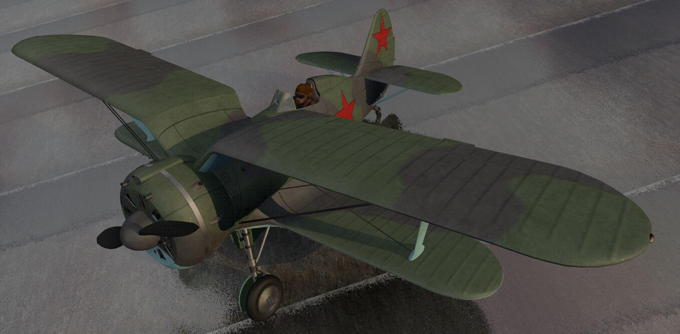 Polikarpov I-153 Chaika 3D Model by ChipBassChaos