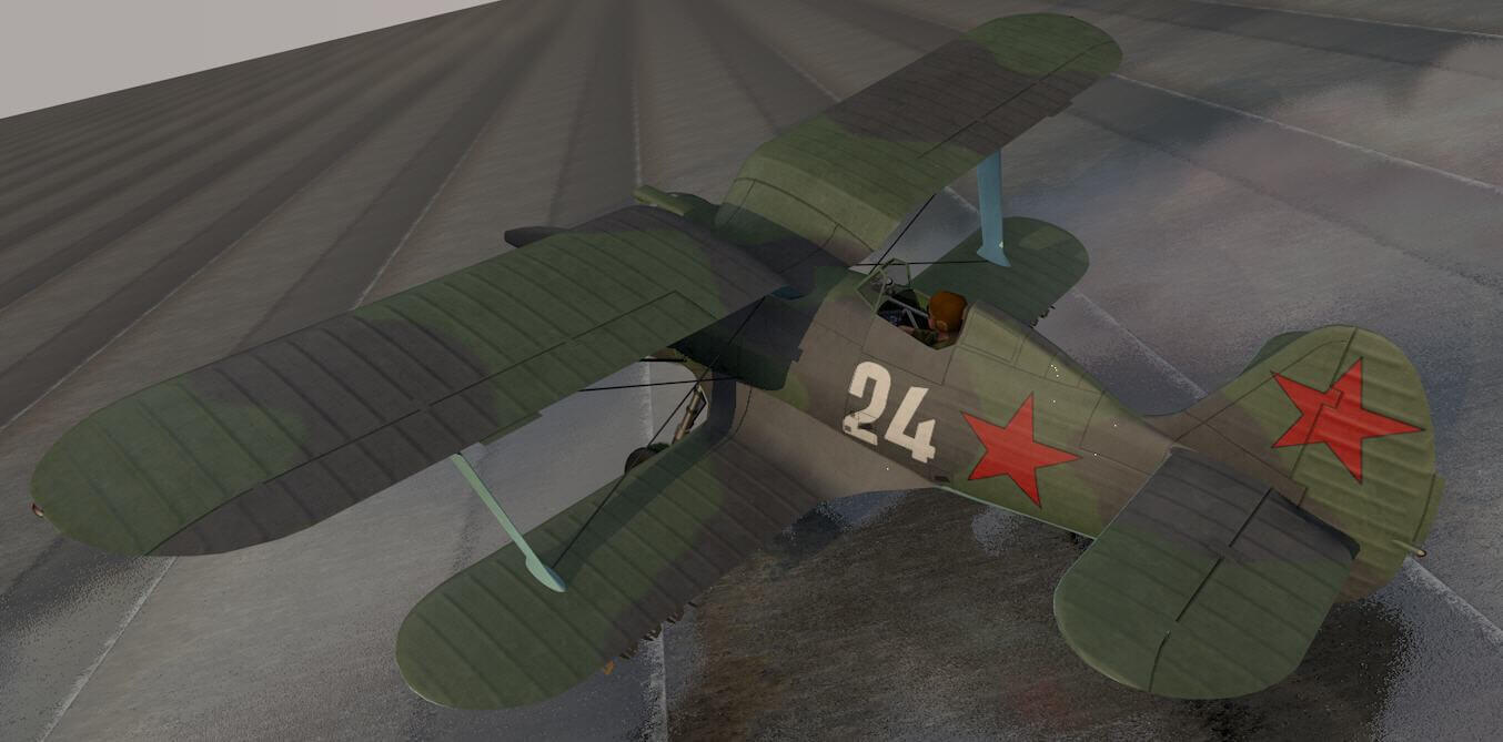 Polikarpov I-153 Chaika 3D Model by ChipBassChaos