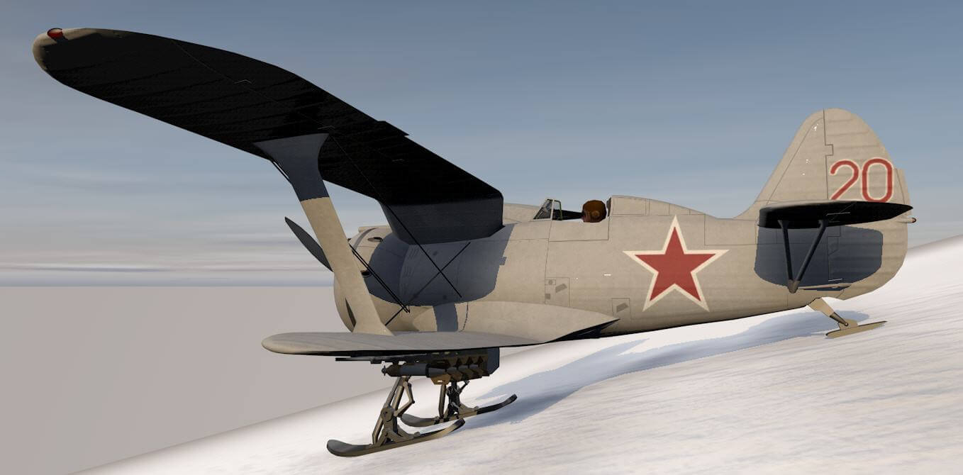Polikarpov I-153 Chaika 3D Model by ChipBassChaos