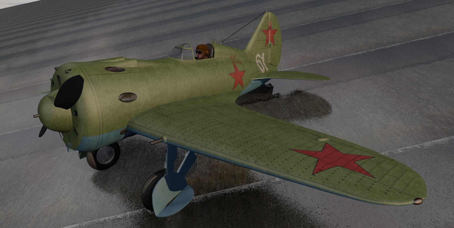 Polikarpov I-16 Mosca 3D Model by ChipBassChaos
