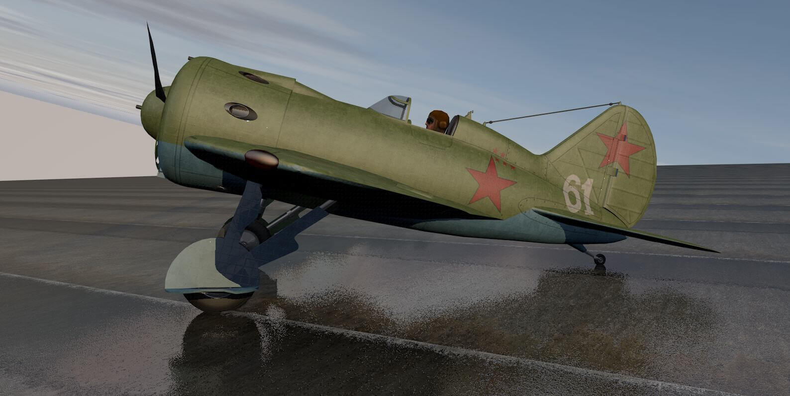 Polikarpov I-16 Mosca 3D Model by ChipBassChaos