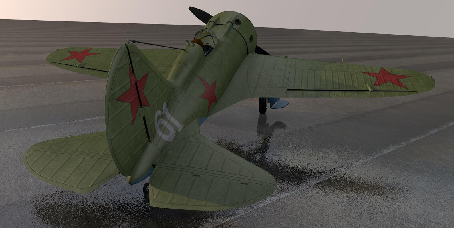 Polikarpov I-16 Mosca 3D Model by ChipBassChaos