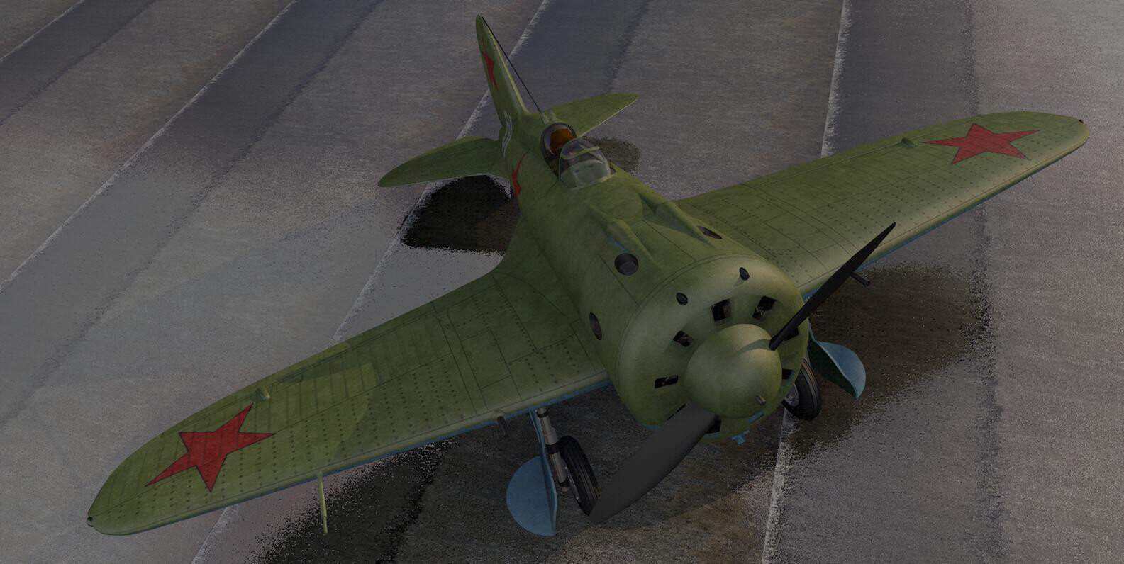 Polikarpov I-16 Mosca 3D Model by ChipBassChaos