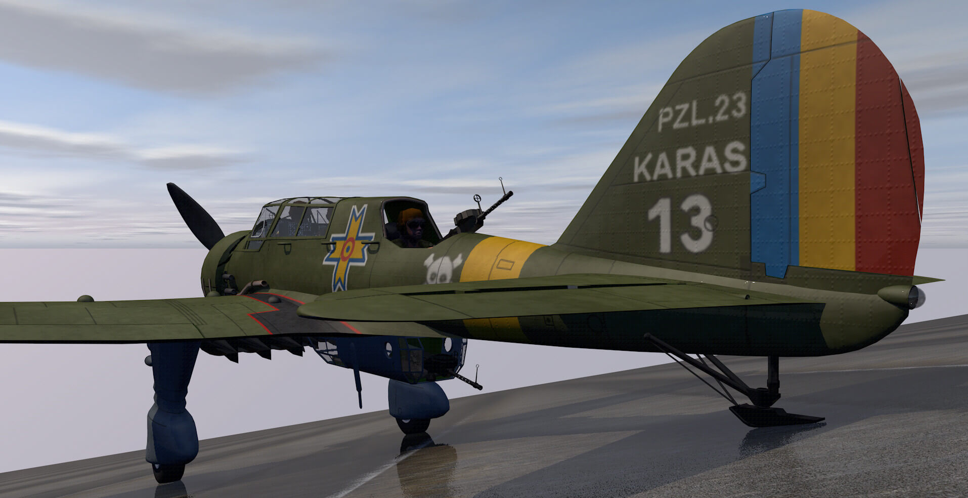 PZL P-23 Karas 3D Model by ChipBassChaos