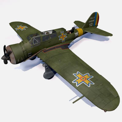 PZL P-23 Karas 3D Model by ChipBassChaos