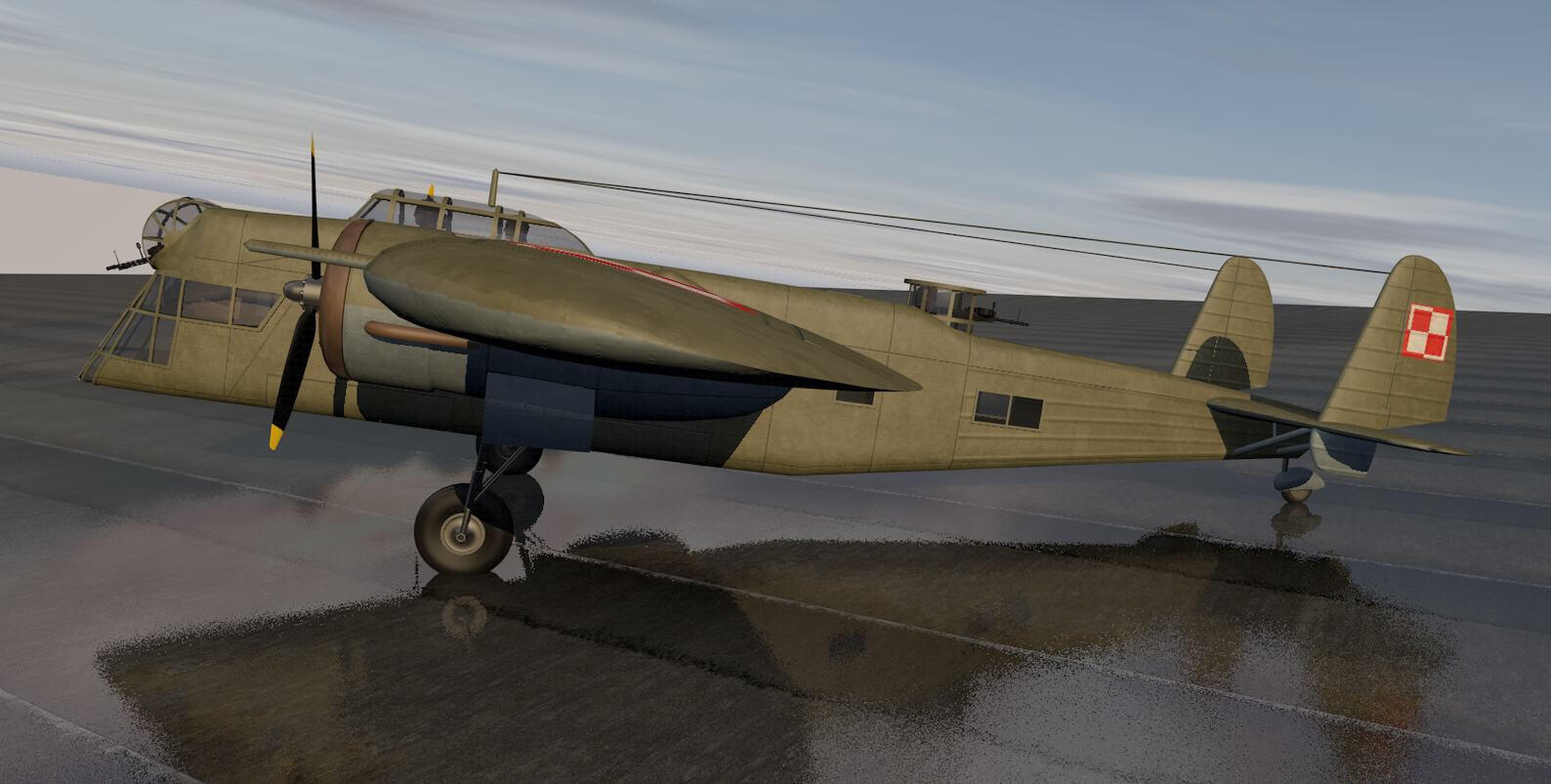 PZL P-30 Zubr (LWS-6) 3D Model by ChipBassChaos