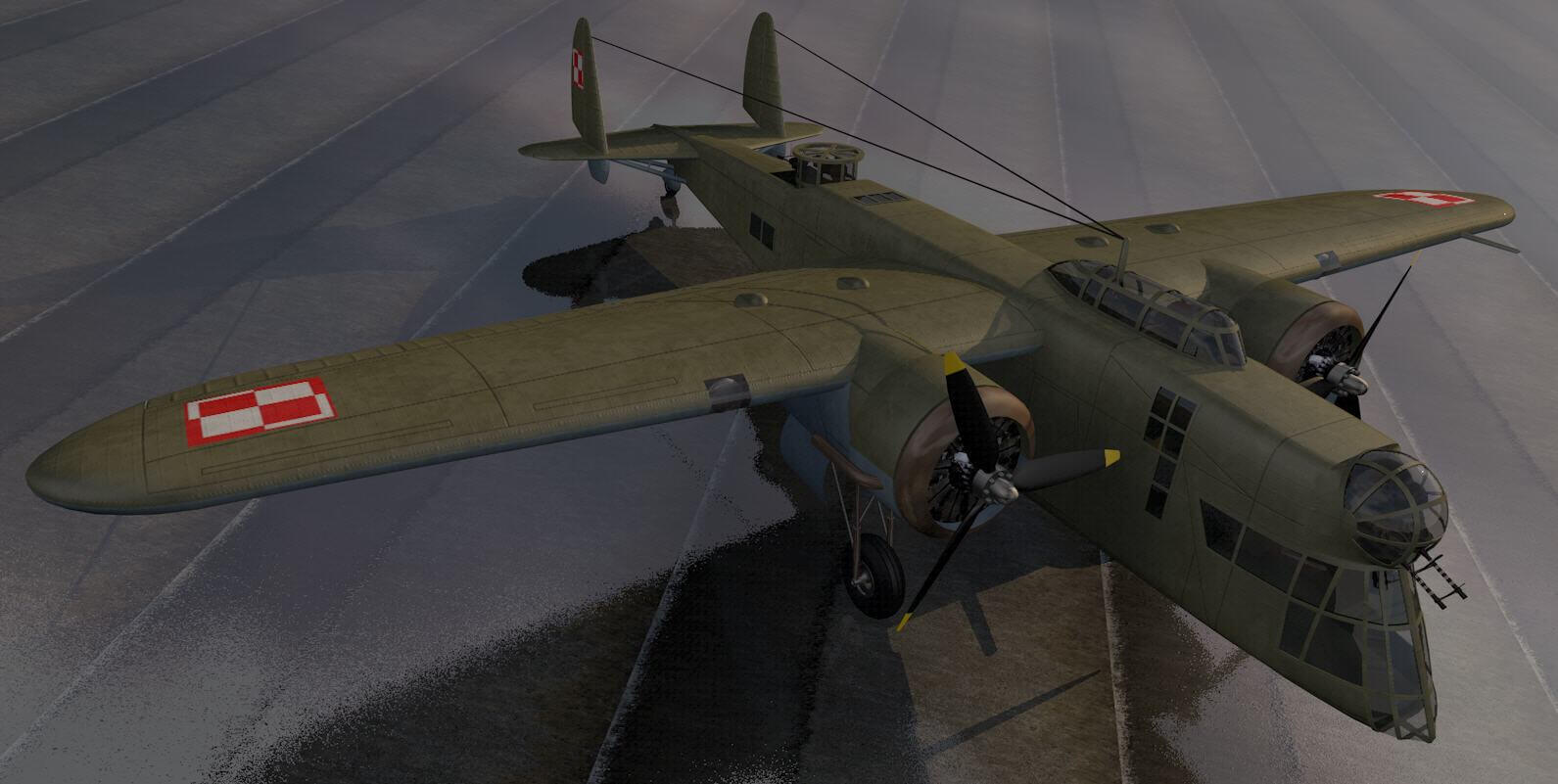 PZL P-30 Zubr (LWS-6) 3D Model by ChipBassChaos