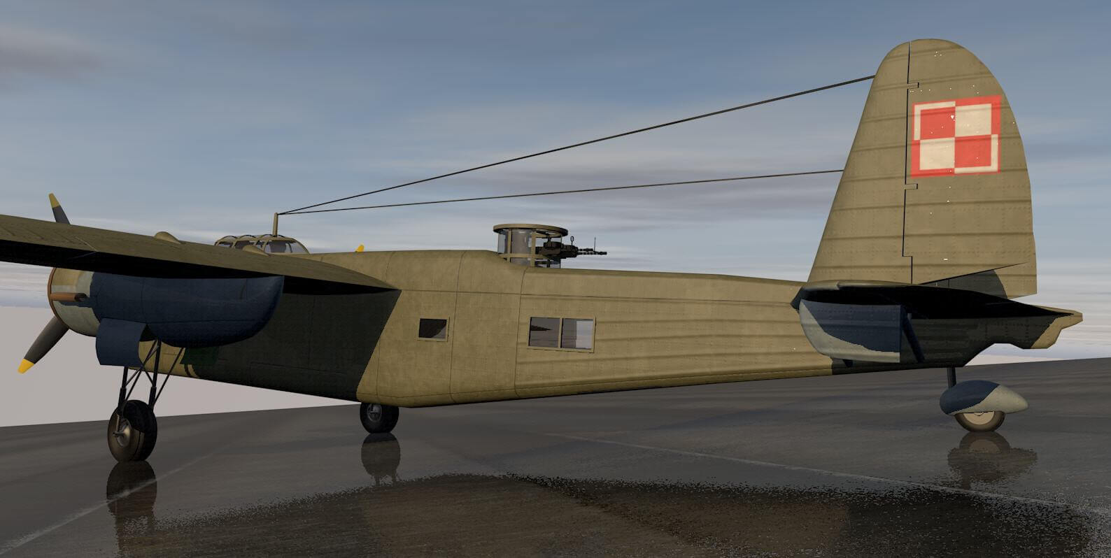 PZL P-30 Zubr (LWS-6) 3D Model by ChipBassChaos