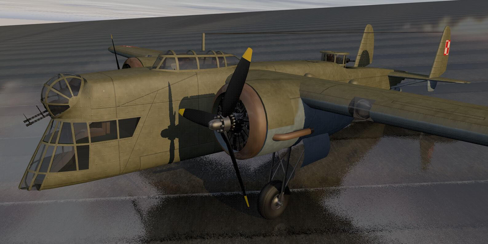 PZL P-30 Zubr (LWS-6) 3D Model by ChipBassChaos