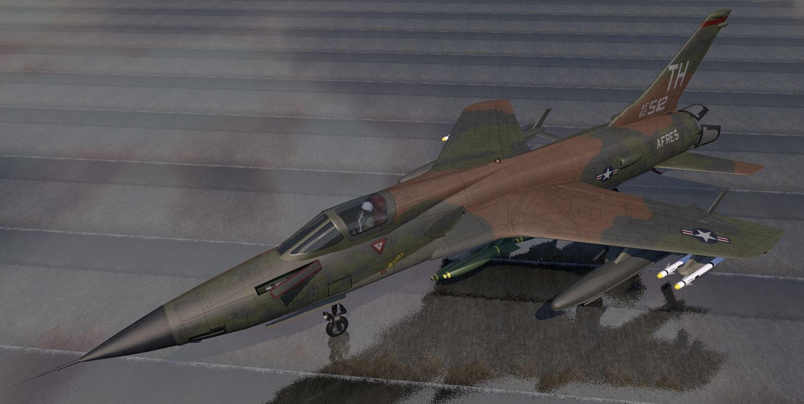 Republic F-105D Thunderchief 3D Model by ChipBassChaos