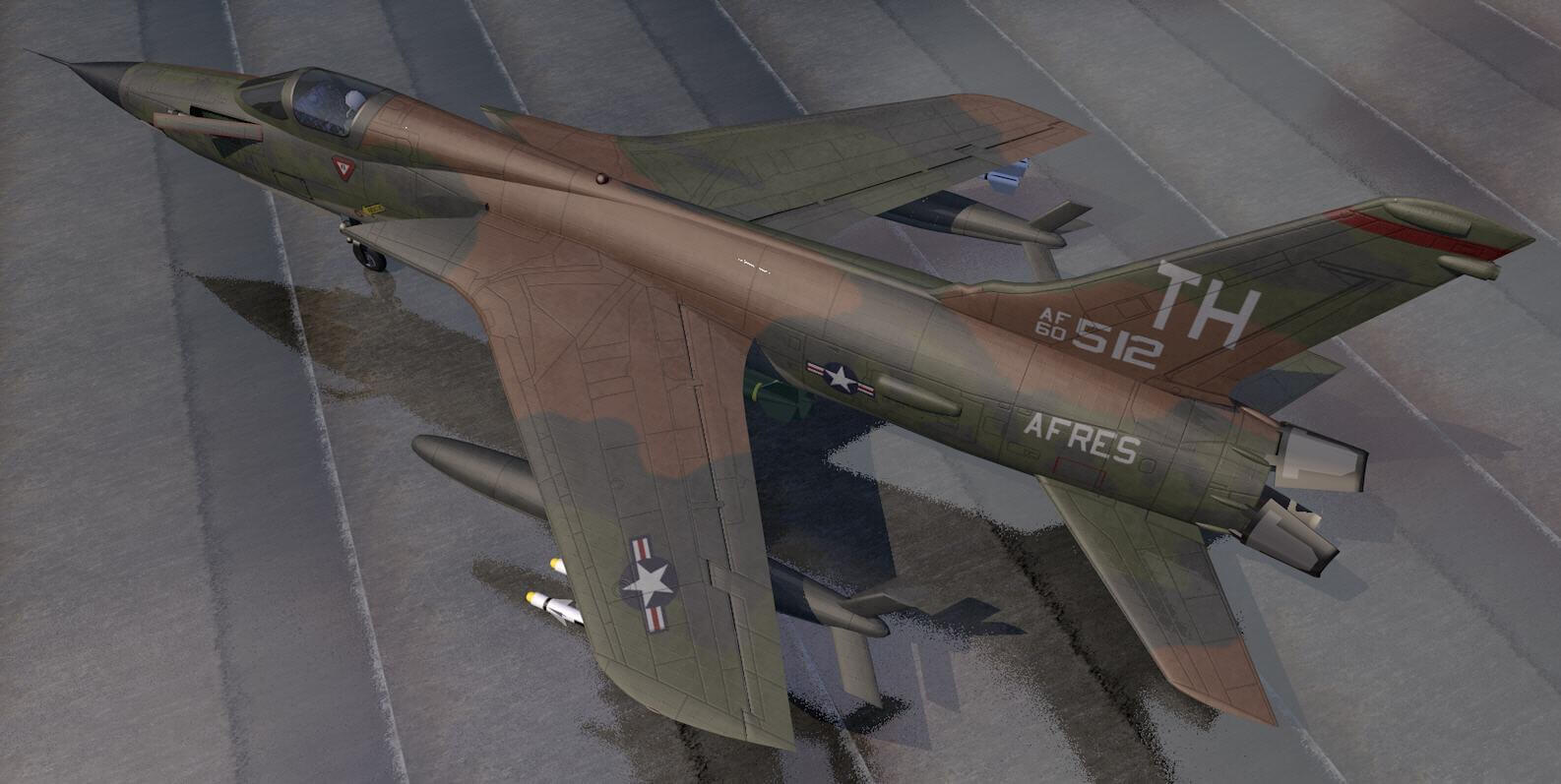 Republic F-105D Thunderchief 3D Model by ChipBassChaos