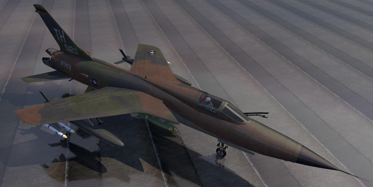 Republic F-105D Thunderchief 3D Model by ChipBassChaos