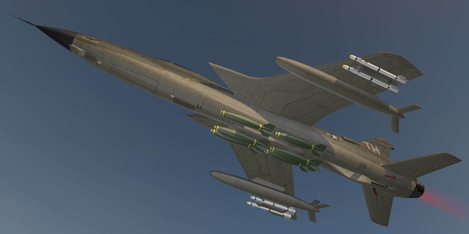 Republic F-105D Thunderchief 3D Model by ChipBassChaos