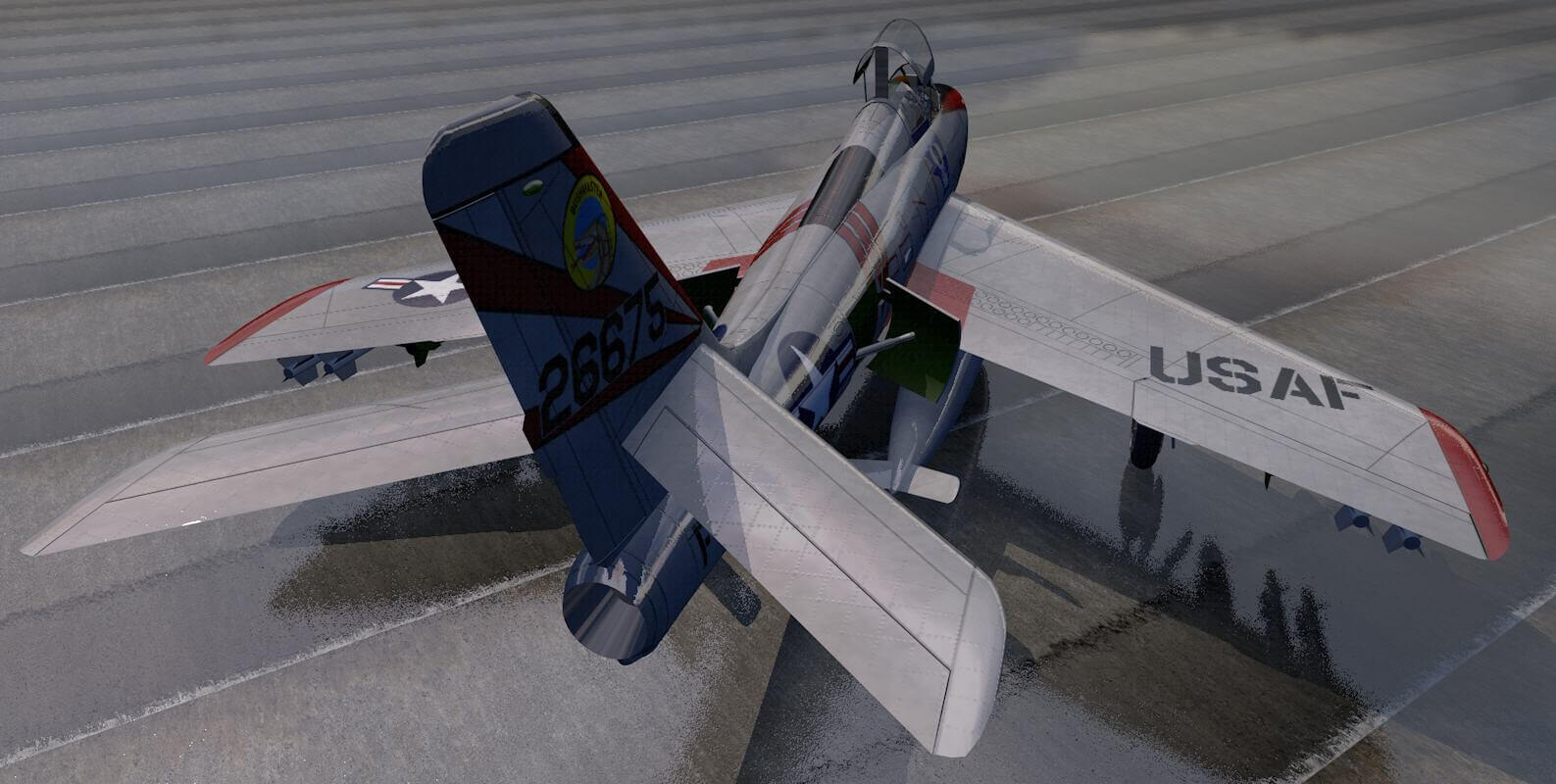 Republic F-84F Thunderstreak 3D Model by ChipBassChaos