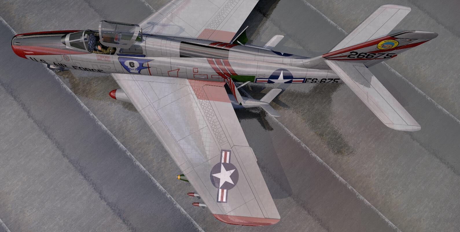 Republic F-84F Thunderstreak 3D Model by ChipBassChaos